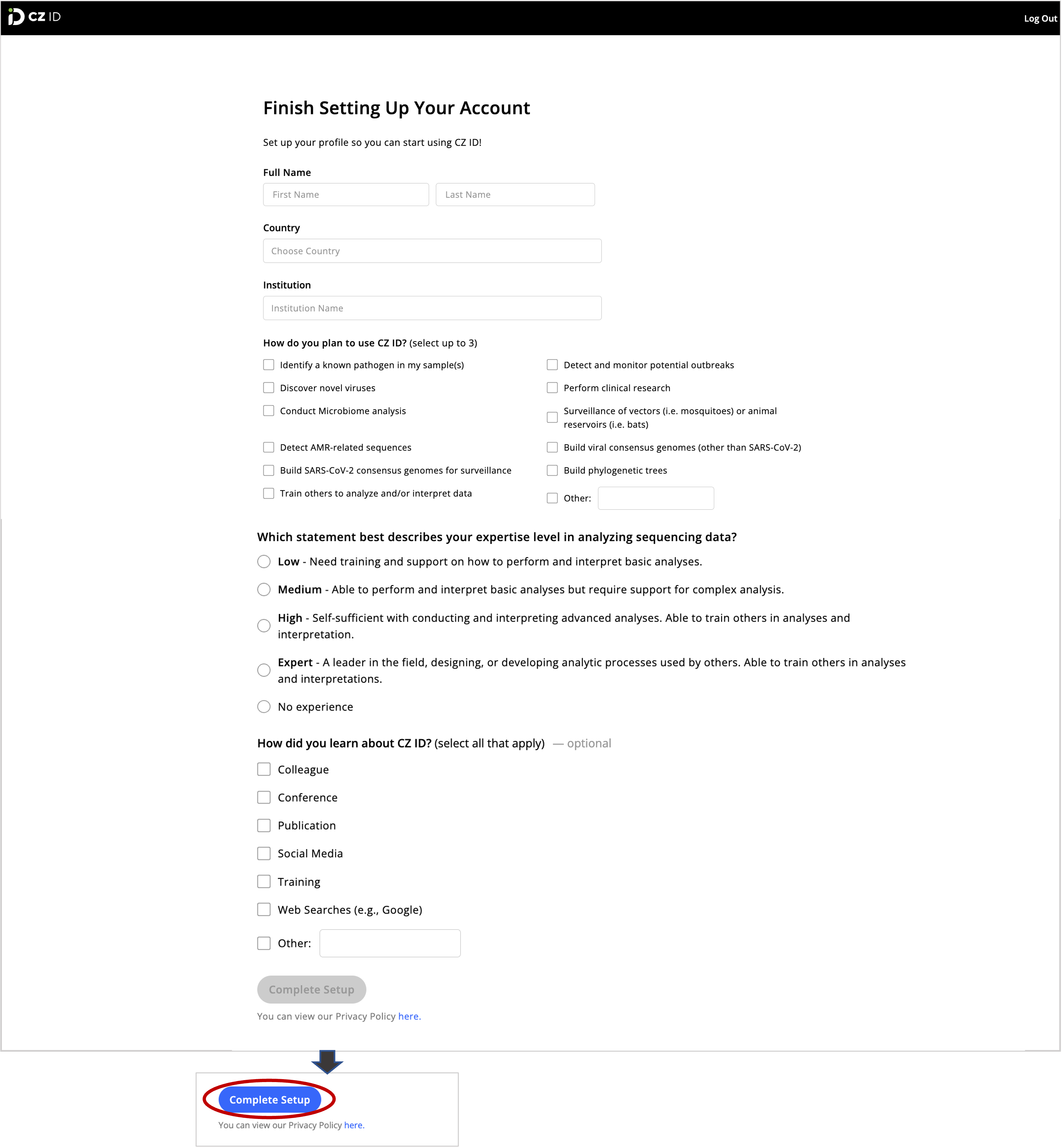 Create Your Free CZ ID Account – CZ ID Help Center