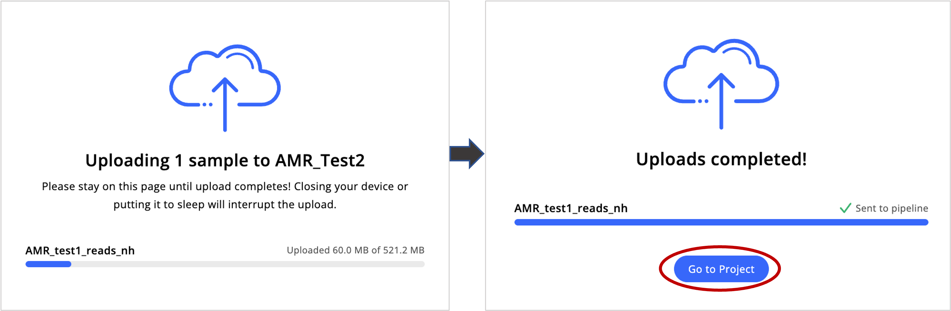 Upload or Select Data for AMR Analysis – CZ ID Help Center