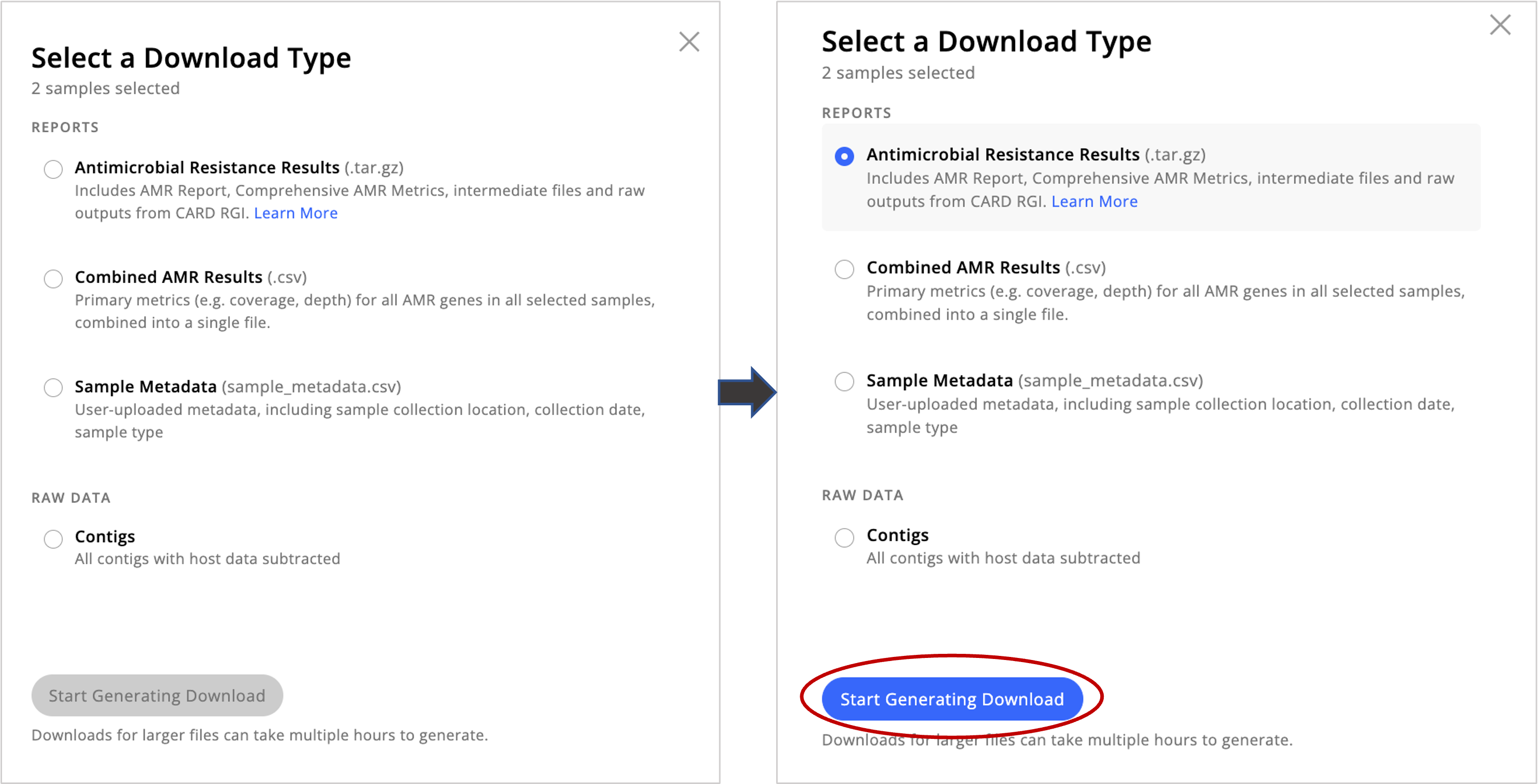 Download AMR Results & Data – CZ ID Help Center