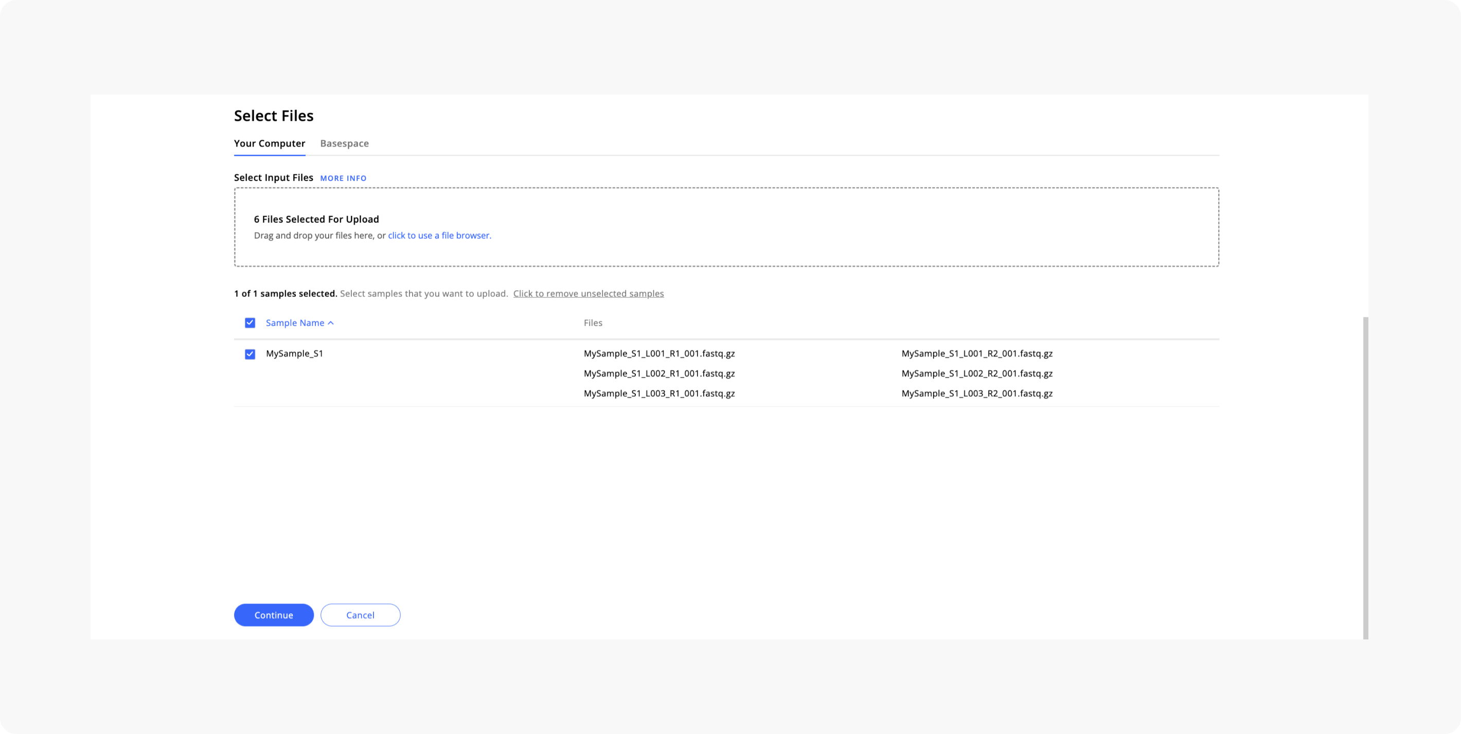 Upload mNGS Illumina Data through the Web App – CZ ID Help Center
