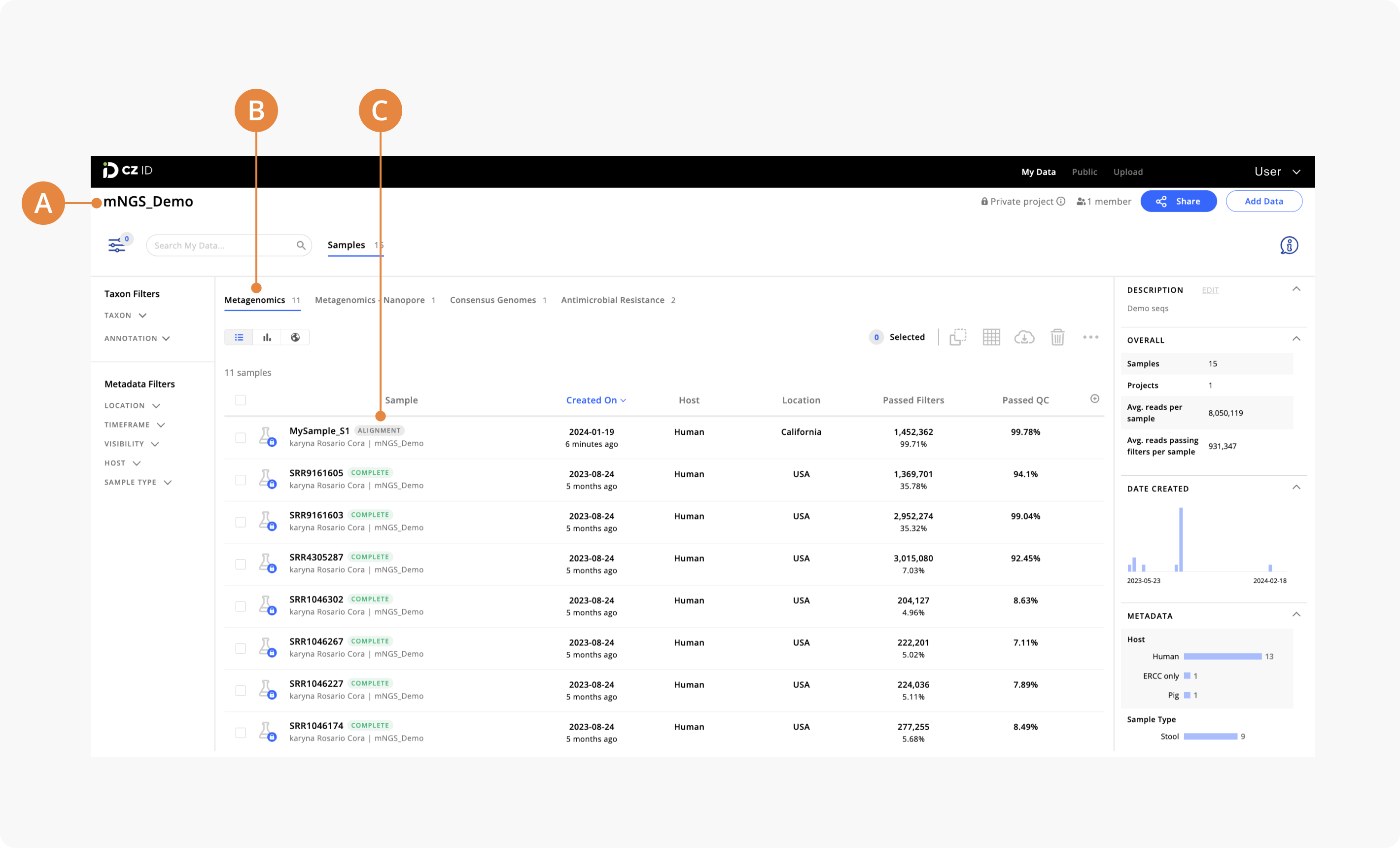Upload mNGS Illumina Data through the Web App – CZ ID Help Center