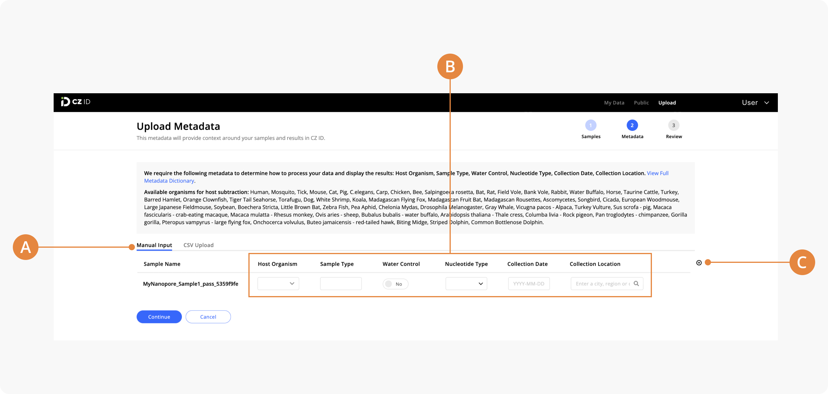 Upload Nanopore Data – CZ ID Help Center